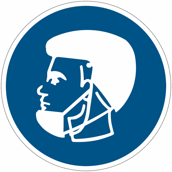 ToughWash - Wear Beard Mask Sign (Symbol) | Seton