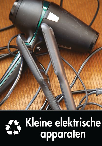 Signalisatie recyclage - Kleine elektrische apparaten | Seton