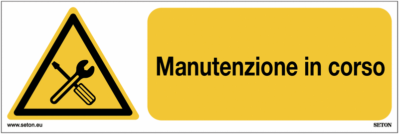 Pittogrammi sicurezza macchine e rischio meccanico | Seton