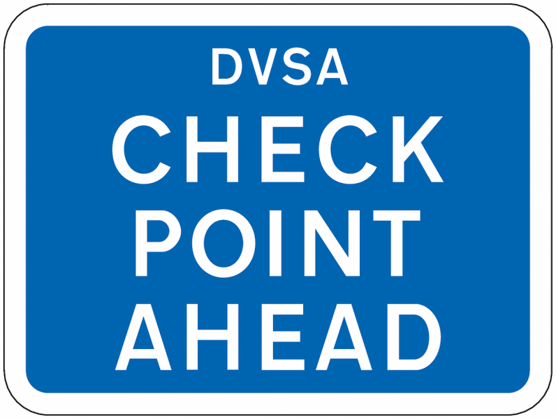 Traffic Signs - DVSA Check Point Ahead. Quick Delivery | Seton