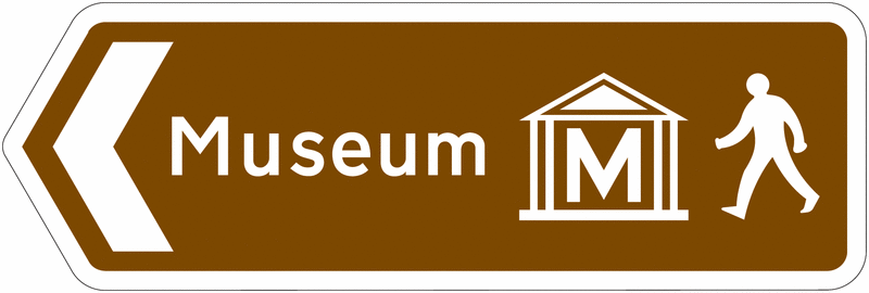 Traffic Signs - Museum (Arrow Left). Fast, Easy Delivery | Seton