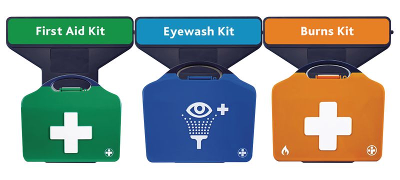 AuraPoint First Aid Kit, Double Eyewash Station and Burns Kit | Seton