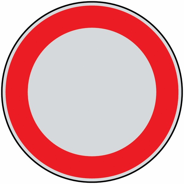Segnale stradale Divieto di transito - Fig. 46 art. 116 | Seton