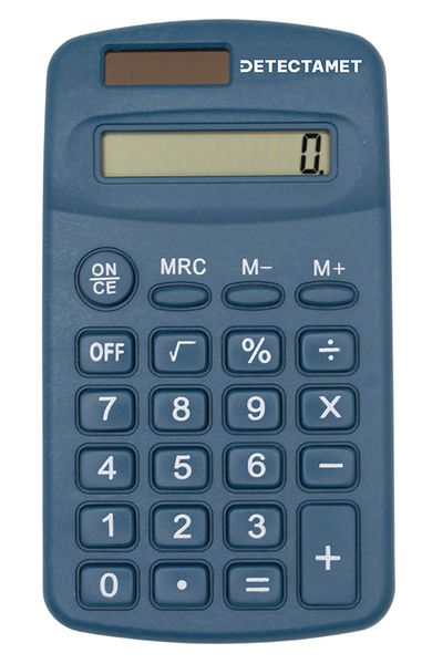Calculadora portátil detectable - Detectamet | Seton