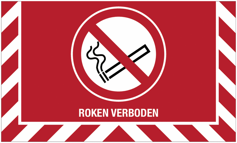 Vloermarkering met tekst - Roken verboden - P002 | Seton