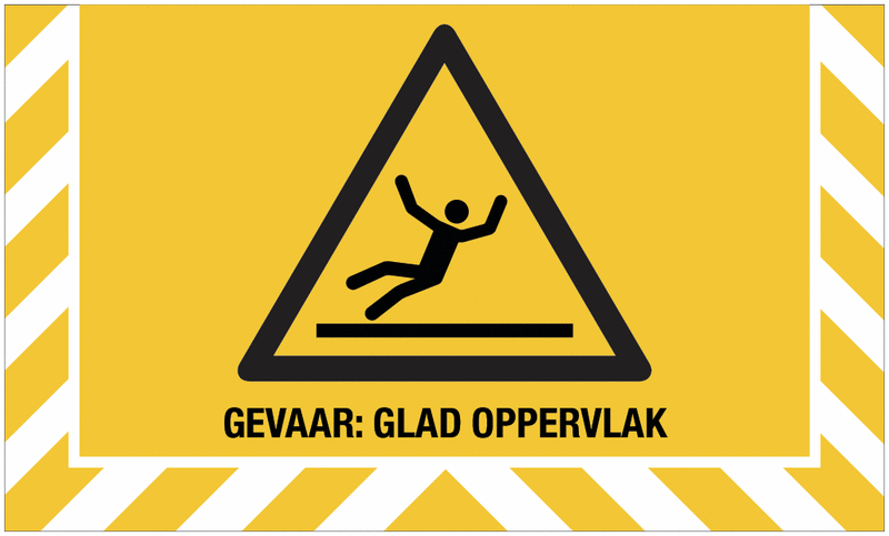 Pictogrammen valgevaar, struikelgevaar, doorvalgevaar | Seton