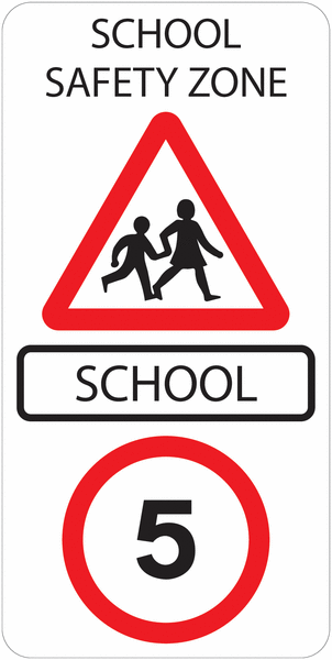 School Safety Signs And Symbols Danger Children Must Be Supervised