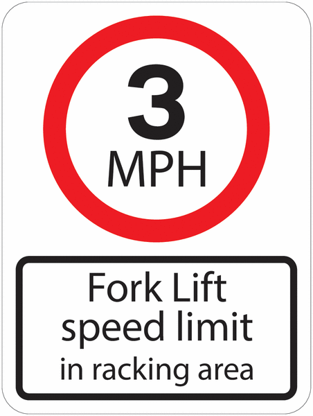 Clearly Visible Speed Limit Signs for Work Sites | Seton