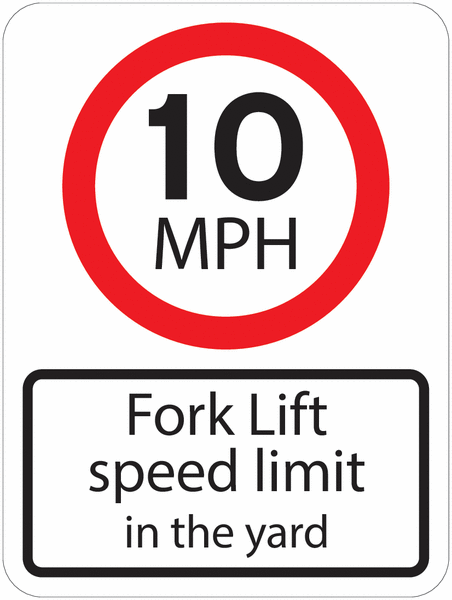 Keeping Loading Bays Safe with Speed Limit Signs | Seton