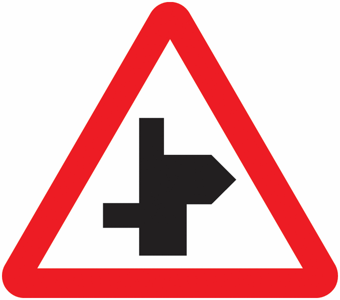 Side Road Ahead Sign