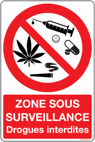 Panneau D'interdiction De Drogue Pour Les Enfants