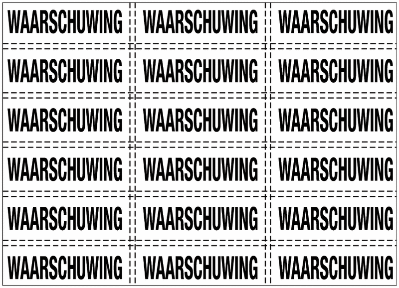 Waarschuwingsstickers GHS - Waarschuwing | Seton