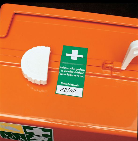 EHBO-stickers voor verzegeling van EHBO-kit | Seton