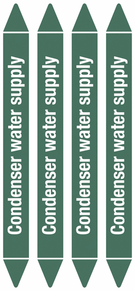 Condenser Water Supply - European Linerless Pipemarkers | Seton