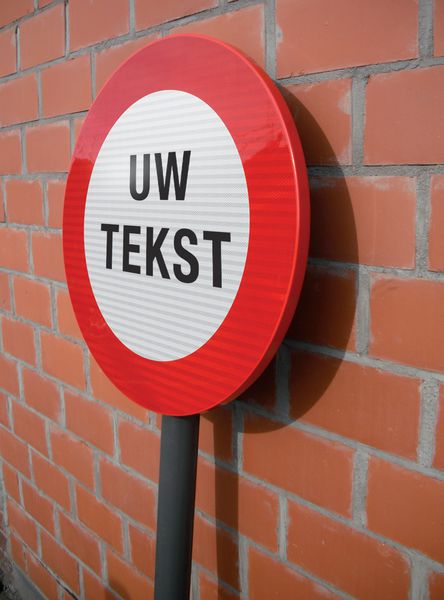 Personaliseerbare verbodsborden met anti-graffiti coating "Algemeen ...