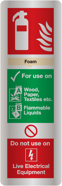Deluxe Fire Extinguisher Signs - Foam | Seton