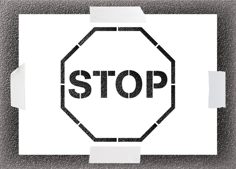 Reusable Stencil - Stop Symbol | Seton