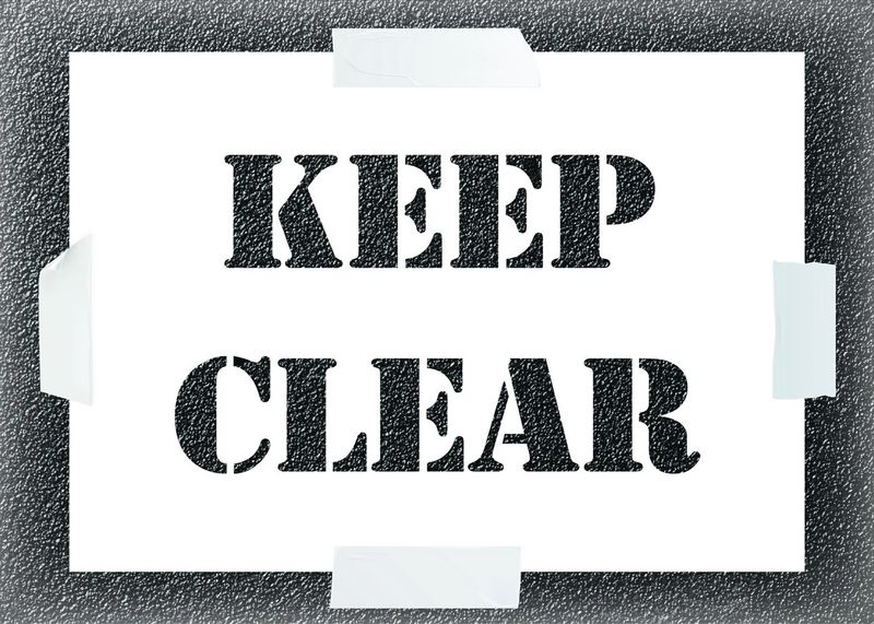 Reusable Stencil - Keep Clear | Seton