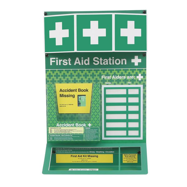 First Aid Single Stations With Fixings - Unstocked | Seton