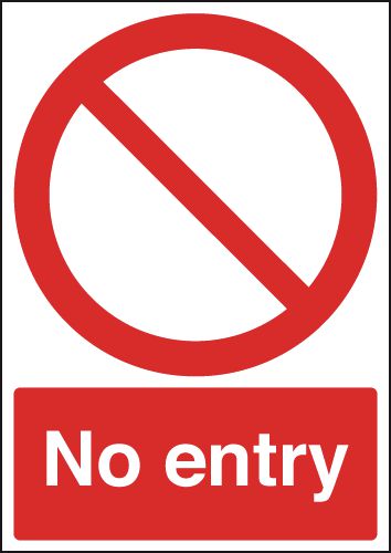 No Entry (General Prohibition) Signs | Seton