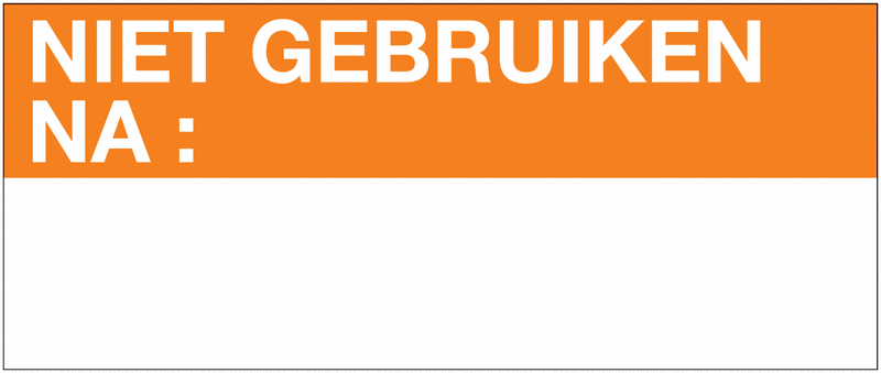 Beschrijfbare controlestickers van geplastificeerd textiel - Niet ...