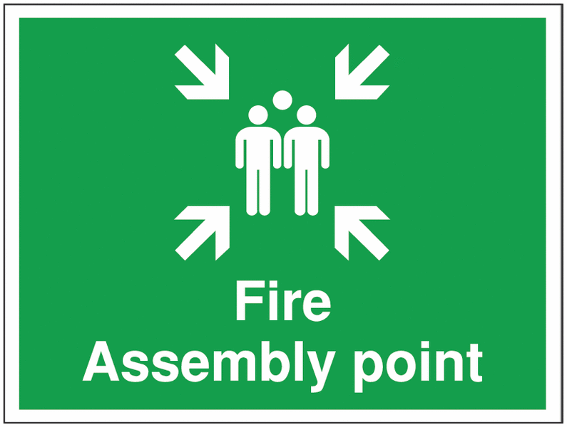 Highly-Visible Fire Assembly Point Signs – Fast Delivery | Seton