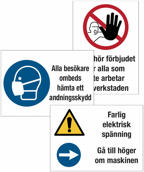 Utrymningsskyltar i klassiska och efterlysande material | Seton