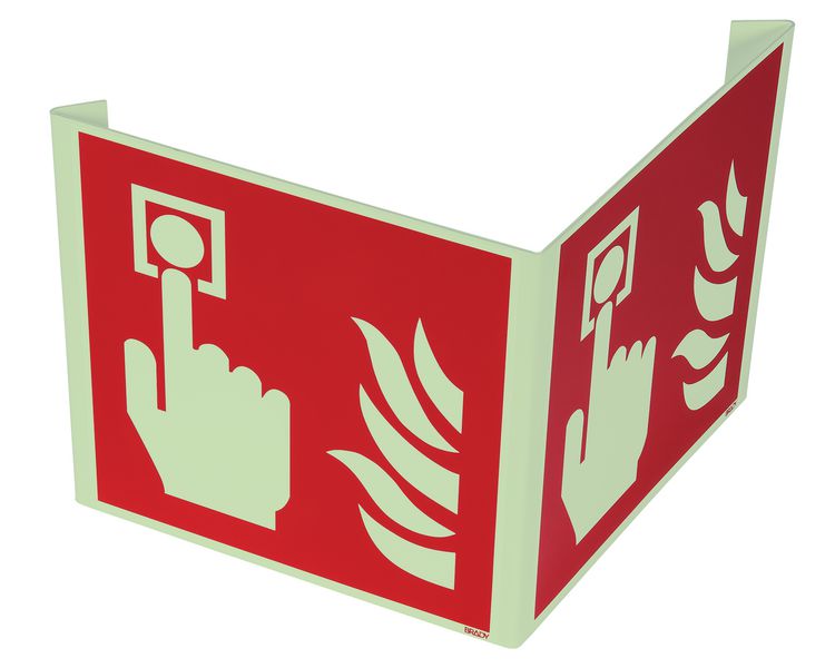 Pictogram handbrandmelder, brandmelder, handmelder | Seton