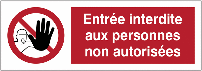 Panneau interdiction & pictogrammes interdiction | Seton