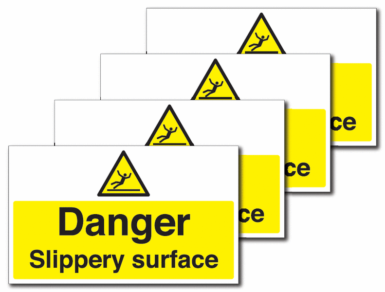 Economy Floor Stand - Danger Slippery Surface | Seton