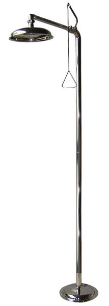 Nooddouche uit inox op voet | Seton