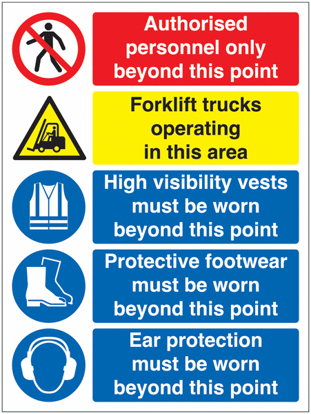 Authorised Personnel Only - Warehouse Safety Signs. Fast | Seton
