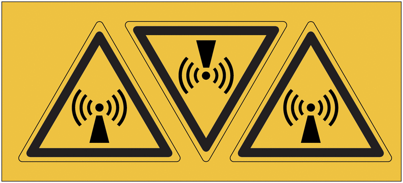 Waarschuwingsborden en -stickers ISO 7010 "Niet-ioniserende straling ...