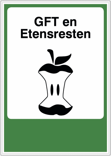 Stickers voor afvalscheiding - GFT (conform Rijkswaterstaat) | Seton