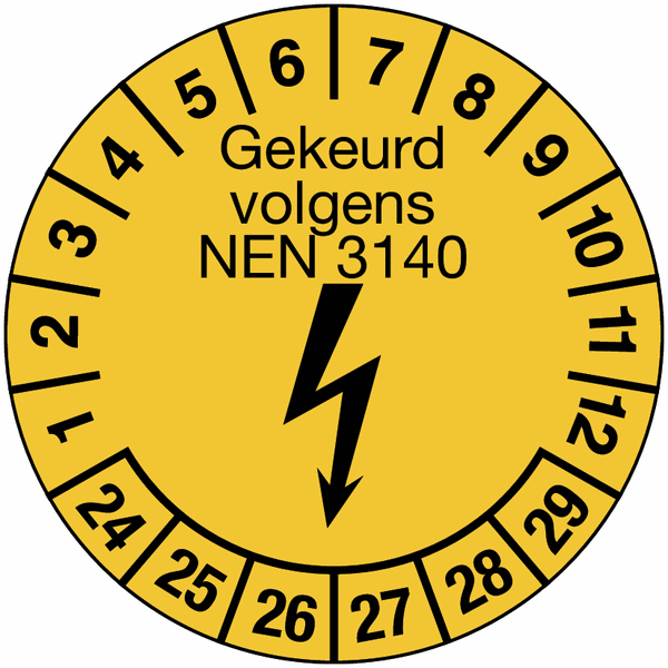 Keuringsstickers NEN | Seton