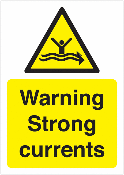 Warning Strong Currents Sign | Seton