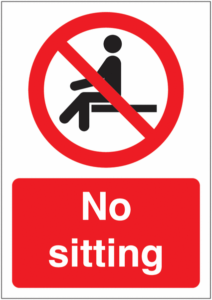 No Sitting Sign | Seton