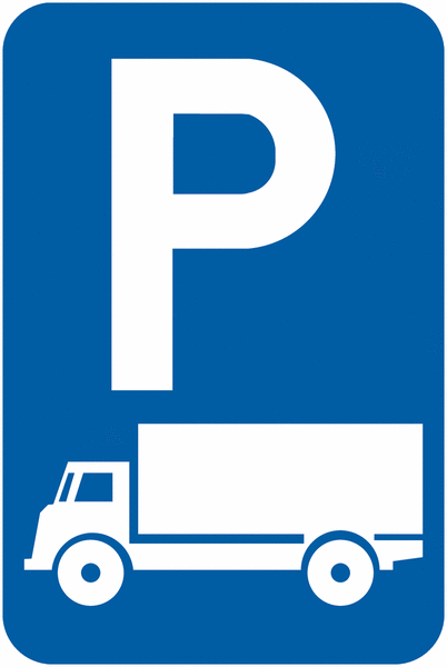Parkeringsskylt Lastbilsparkering i aluminium | Seton