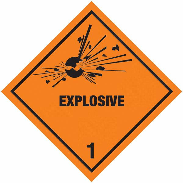 Explosive 1 Easy Peel Hazard Diamonds - High-Quality | Seton | Seton