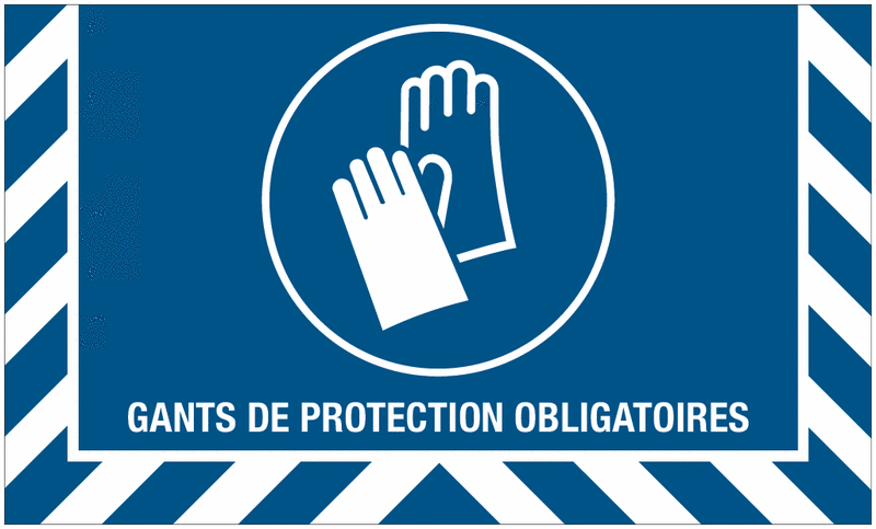 Pictogramme gants obligatoires, gants de protection | Seton