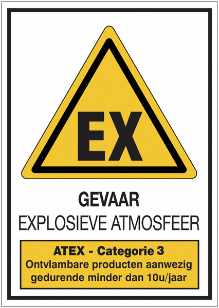 ATEX-borden - Explosieve atmosfeer (Cat. III) | Seton