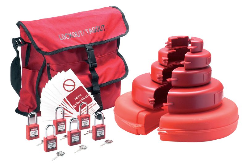 Lockout kit met opbergtas voor handwielafsluiters | Seton