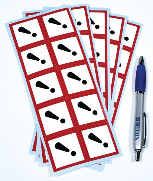 Pittogramma CLP Irritante / Nocivo GHS07 - adesivi | Seton