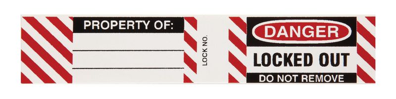 Steel Padlock Labels | Seton