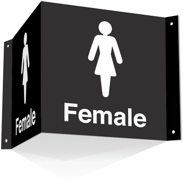 Female Toilet Projecting Signs | Seton
