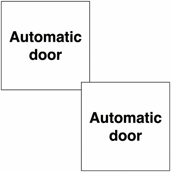 Automatic Door Keep Clear Door Text Signs | Seton