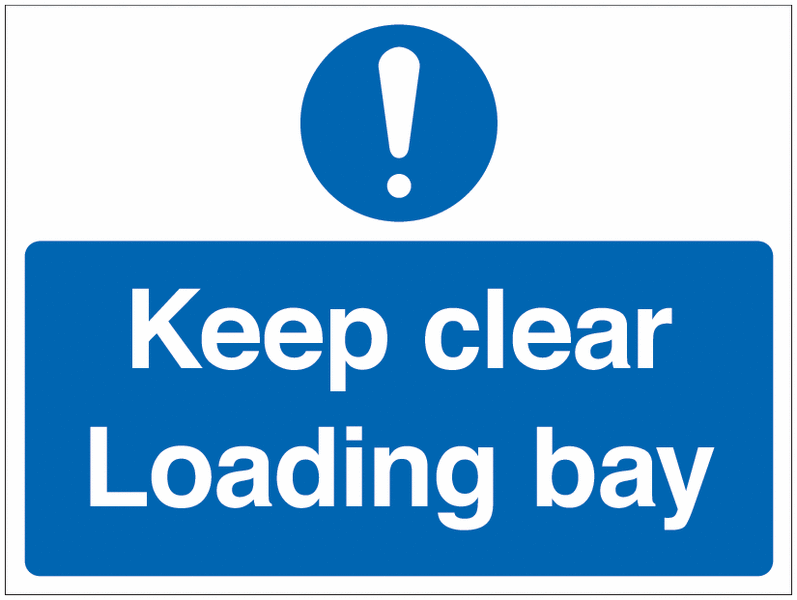 Keep Clear Loading Bay - Car Park Signs | Seton