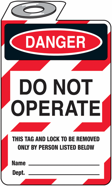 Padlock Tag – Do Not Operate | Seton