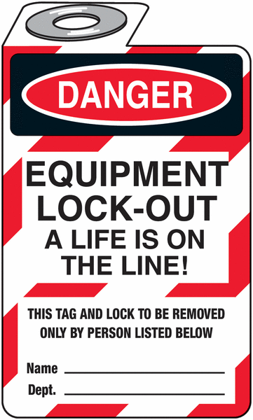 Padlock Tag – Equipment Lockout a Life | Seton