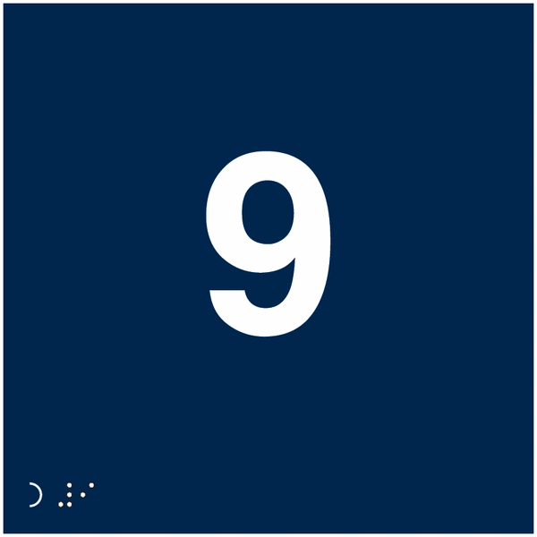 9 - Braille Floor Level Signs | Seton